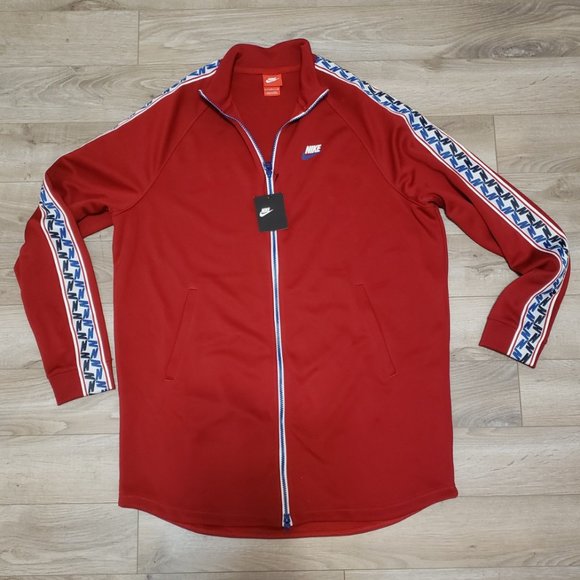 Nike | Jackets & Coats | Mens Nike Sportswear Taped Poly Track Jacket ...